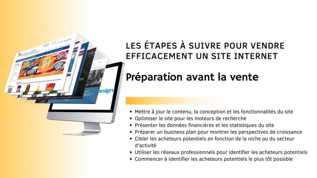 Les étapes à suivre pour vendre efficacement un site internet